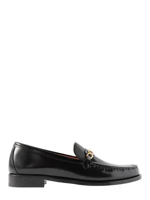 TOM FORD Embellished Leather Loafers - Black