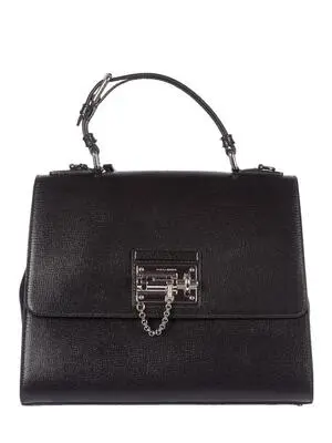 Dolce & Gabbana Logo Detail Top Handle Handbag - Black