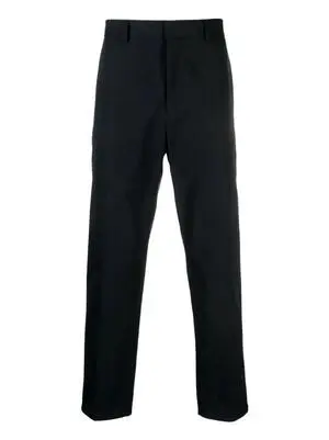 JIL SANDER Straight-leg Cotton Trousers - Navy