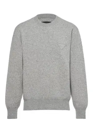 Prada Long Sleeve Crewneck Sweater - Grey