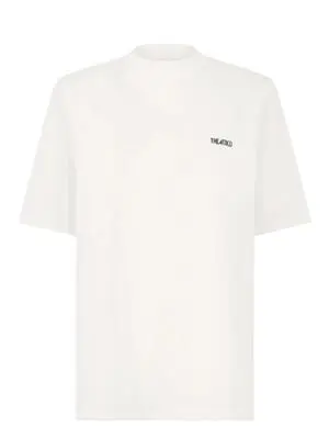Attico Logo Embroidered Oversized T-shirt - White