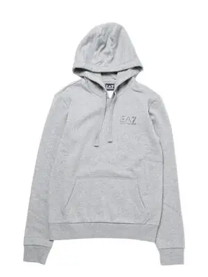 EA7 Logo Hooded Sweater - Gray