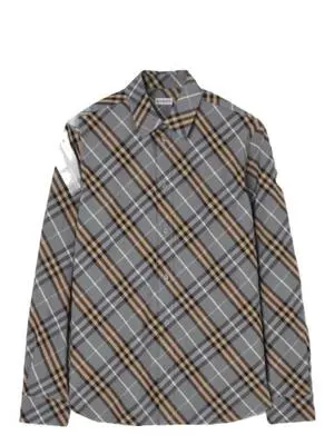 Burberry Regular Fit Check Shirt - Wave Blue