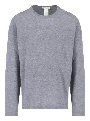 THE ROW Crew Neck Sweater With Ribbed Cuffs And Hem - Gray