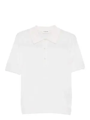P.a.r.o.s.h Short-sleeved Collared Polo Top - White