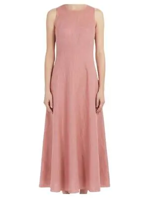 Eleventy Crew-neck Maxi Dress - Pink