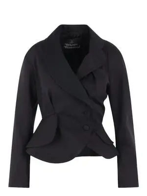 VIVIENNE WESTWOOD Stormy Shawl-lapel Long Sleeved Blazer - Black