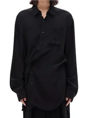 ANN DEMEULEMEESTER Mark High Comfort Shirt - Black