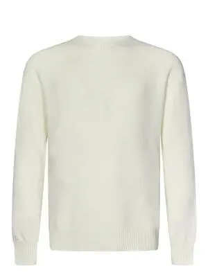 JIL SANDER Crewneck Knitted Jumper - White