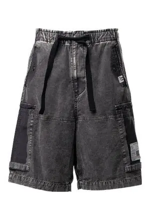Mihara Yasuhiro Distressed Cargo Shorts - Black