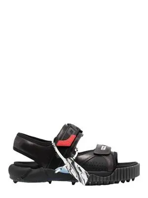 Off-White Odsy Logo Strap Sandals - Black