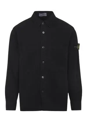 Stone Island Cotton Overshirt - Black
