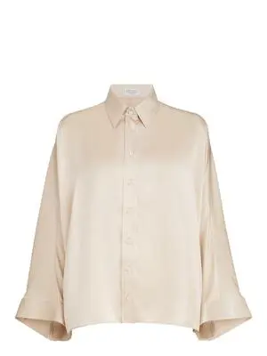 Brunello Cucinelli Long Sleeve Blouse - Nude