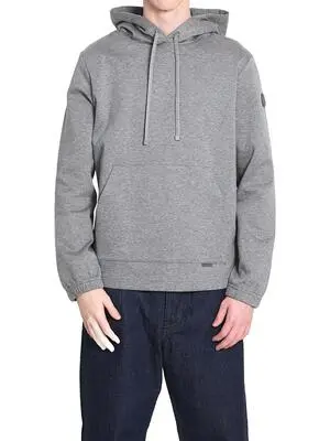 Moncler Logo Patch Drawstring Hoodie - Grey