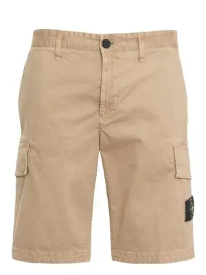 Stone Island Stone Island Regular Fit Cargo Bermuda Shorts Nude