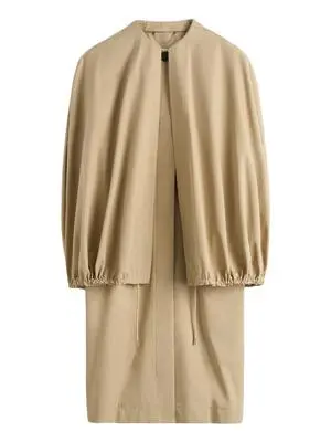 TOTEME Drawstring Detachable-cape Coat - Neutral