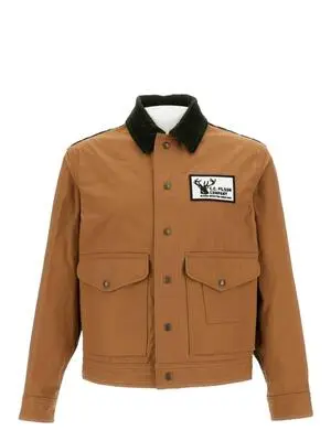 Junya Watanabe Logo Detail Casual Jacket - Brown
