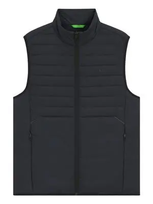 Hugo Boss Quilted Zip Vest - Dark Blue