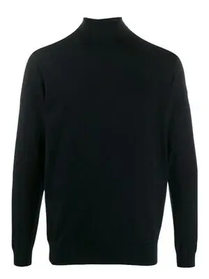 PAUL  SHARK Paul & Shark Wool Roll Neck Jumper - Black