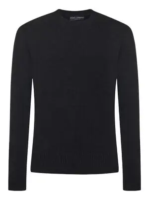 Dolce & Gabbana Crewneck Knit Jumper - Black