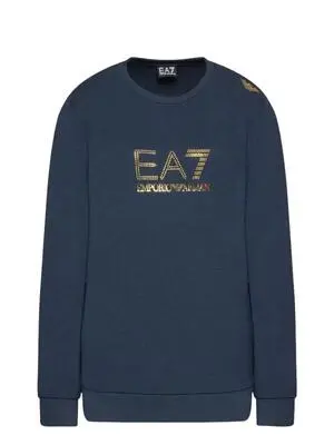 EA7 Logo Crewneck Sweatshirt - Blue