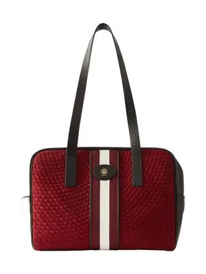 BALLY Bally Quilted Travel Bag With Leather Trim