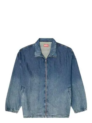 DIESEL® Denim Zip-fastening Jacket - Dark Blue