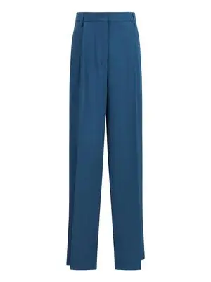 Dries Van Noten Pleated Trousers - Blue