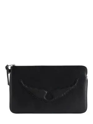 Zadig&Voltaire Angel Wings Pattern Wallet - Black