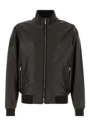MOORER Moorer Leather Bomber Jacket