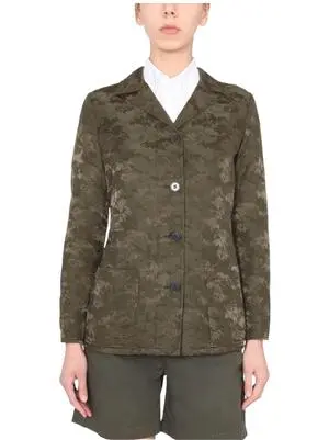 Aspesi Camouflage Printed Jacket - Green