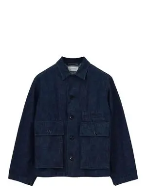 LEMAIRE Buttoned Denim Jacket - Denim Indigo