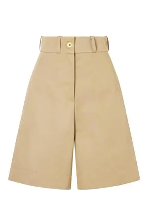 PATOU Patou Tailored Cotton Twill Bermuda Shorts
