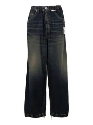 Mihara Yasuhiro Wide-leg Jeans - Black