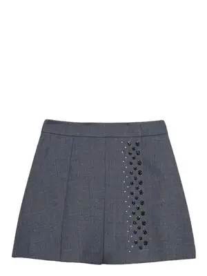 MAXCO. Max&co. Rhinestone Embellished Mini Skirt - Grey