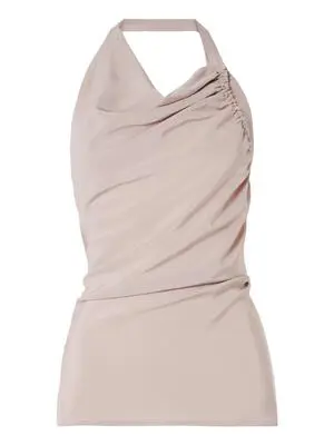 Victoria Beckham Draped Top - Baby Powder