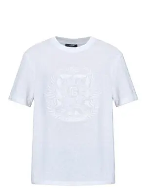 Balmain Logo Detailed Crewneck T-shirt - Short Sleeve T-shirt