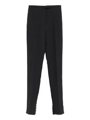 Dries Van Noten Button Detailed Casual Pants - Black
