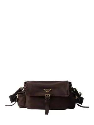 Prada Re-nylon Medium Shoulder Bag - Ochre Brown