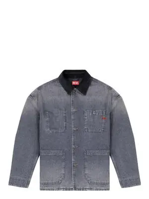 DIESEL® Utility Style Denim Jacket - Grey