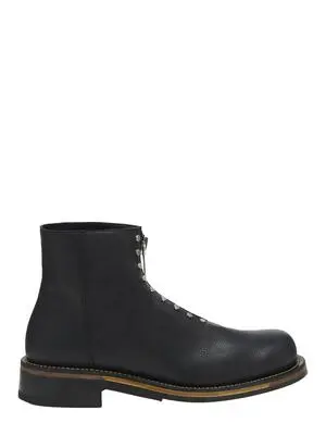 Alexander McQueen Zip-detailed Studded Ankle Boots - Black