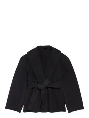 Balenciaga Wrap Coat - Black