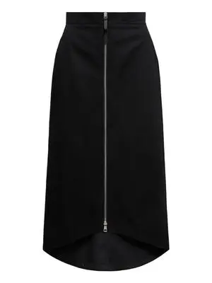 Moncler Edward Enninful Gabardine Midi Skirt - Black