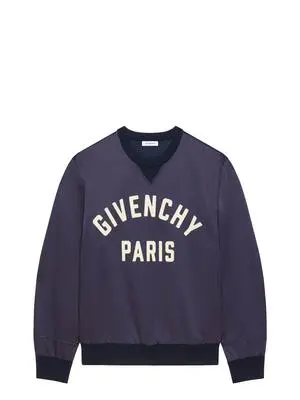 Givenchy Paris Logo Embroidered Sweatshirt - Navy Blue
