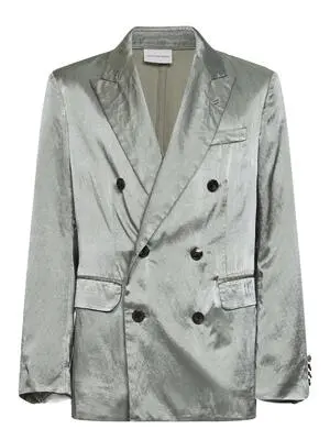 Dries Van Noten Balto Double-breasted Blazer - Gray