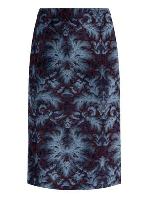 Etro Etro Floral Printed Midi Skirt Black
