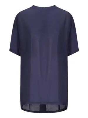 DARKPARK Linda Back Snapped Jersey T-shirt - Black