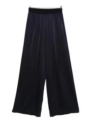 FORTE_FORTE Wide-leg Trousers With Elasticated Waistband - Black