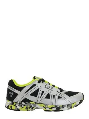 EA7 Logo Lace Up Casual Sneakers - Gray