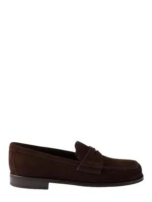 Prada Suede Loafers - Dark Brown